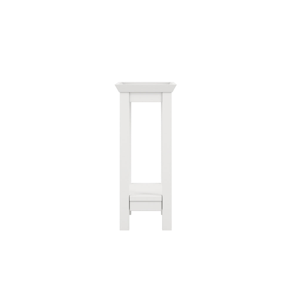 Charles Ted Cleo White Side Table with Tray Top and Shelf – CharlesTed Home